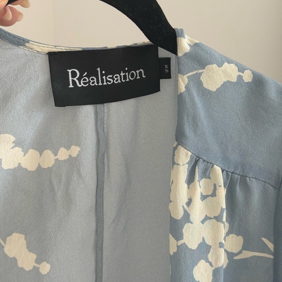 Realisation Par | Tops | Realisation Par Bianca Blue Shirt | Poshmark